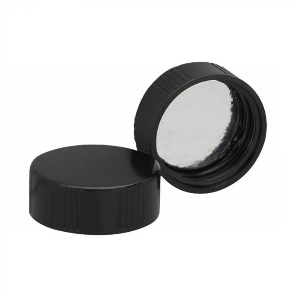 DWK Life Sciences Wheaton Black Phenolic Screw Cap, Foil-Faced Pulp ...