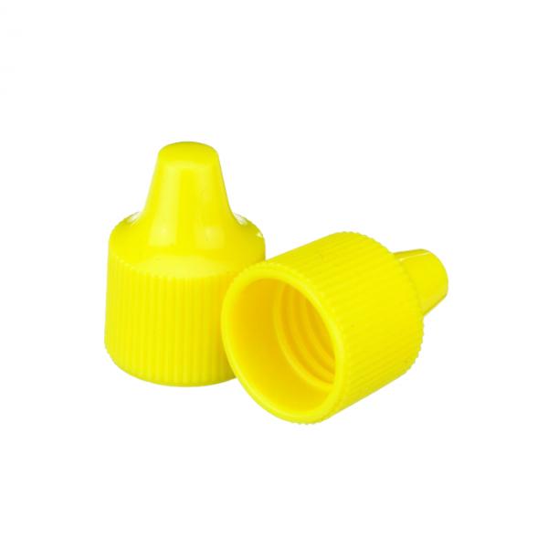 DWK Life Sciences Wheaton Dropper Tip Cap, 15-415, Yellow Cs/100 242518