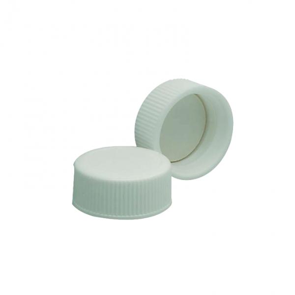 DWK Life Sciences Wheaton White Polypropylene Screw Cap, Bonded PTFE ...