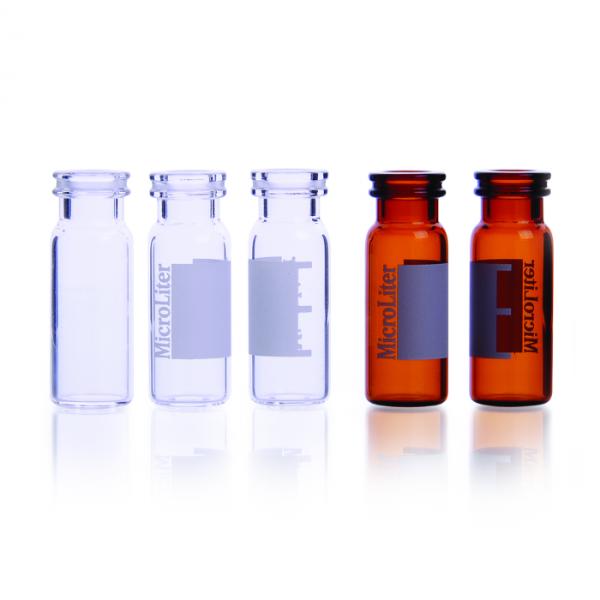 DWK Life Sciences MicroLiter µL 12 x 32 mm Vials, 11mm Snap Caps, Clear ...