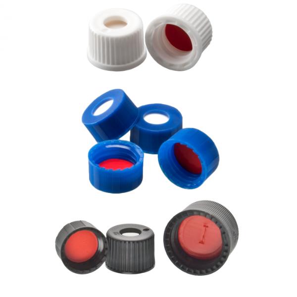 DWK Life Sciences Kimble Polypropylene Screw Thread Caps, Black, Non ...
