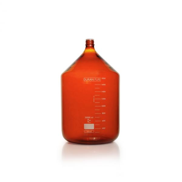 DWK Life Sciences 20000 mL Duran PURE Bottle, Amber, GL 45, Cs/1 818069101
