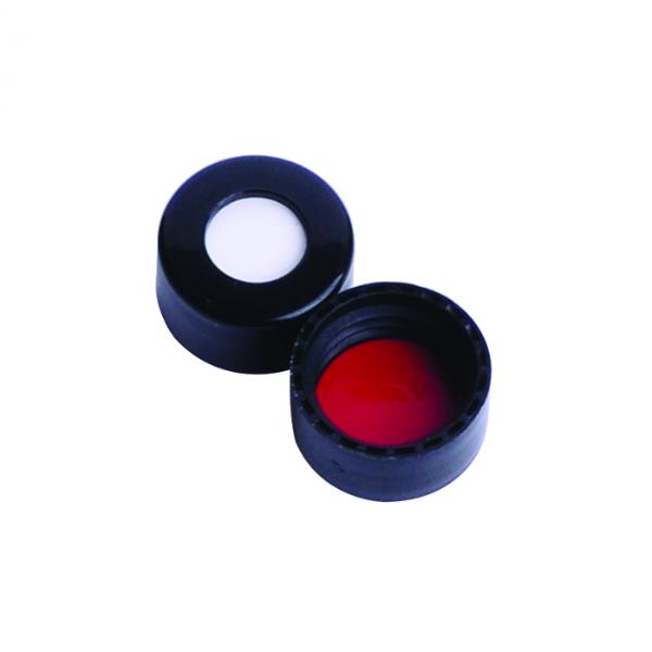 DWK Life Sciences Wheaton 9 mm ABC Screw Cap, With Red PTFE Black PP Cs ...