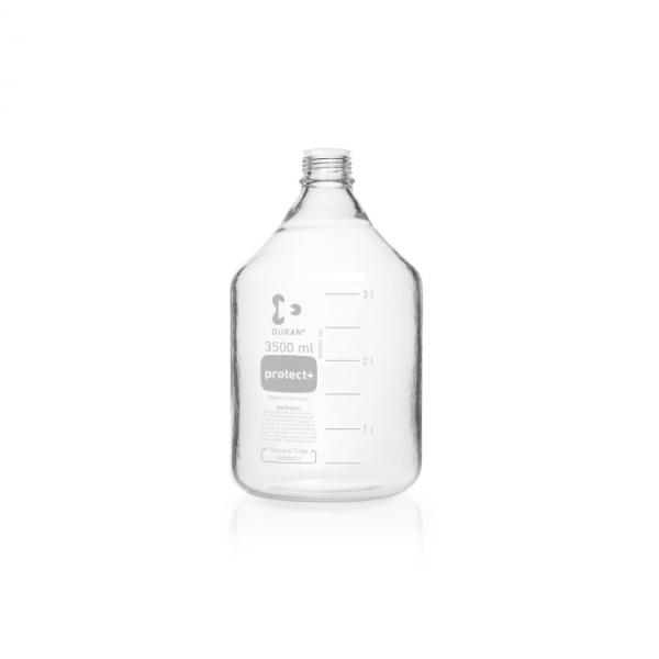 DWK Life Sciences 3500 ml Duran Laboratory Bottle Gl 45 Clear Protect+ ...