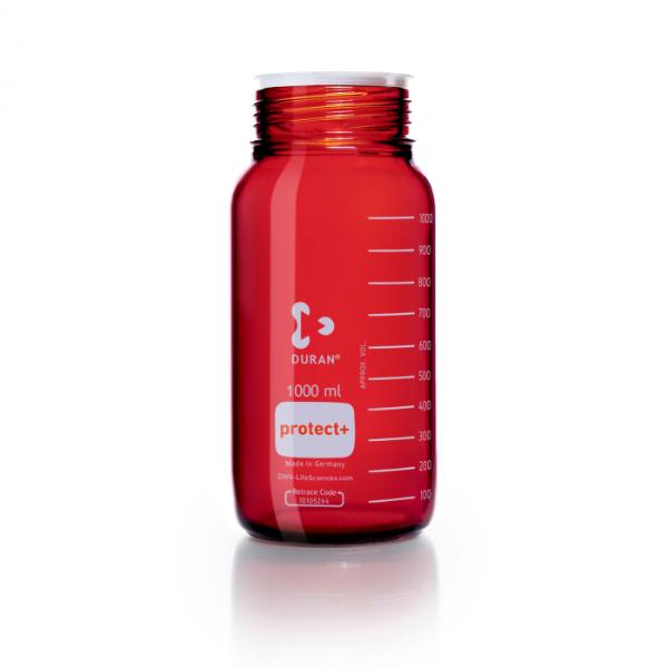 DWK Life Sciences 1000 mL Duran protect+ GLS 80 Laboratory Bottle ...