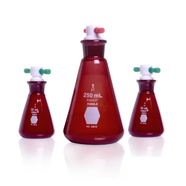 DWK Life Sciences 500 mL Kimble Ray-Sorb Erlenmeyer Flask, Grey Cs/1 ...