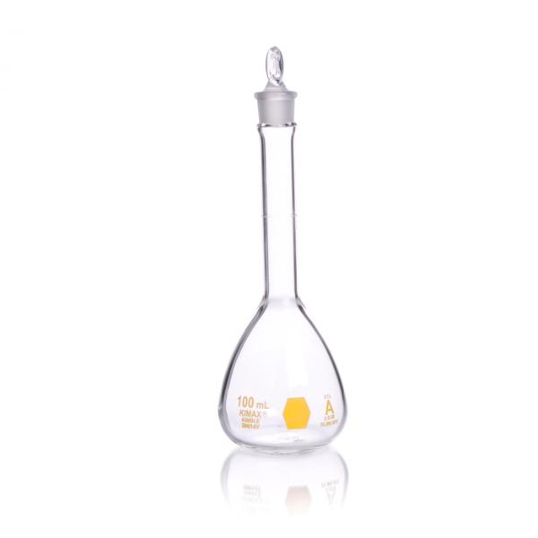 DWK Life Sciences 100 mL Kimble Kimax Colorware Volumetric Flask, Class ...