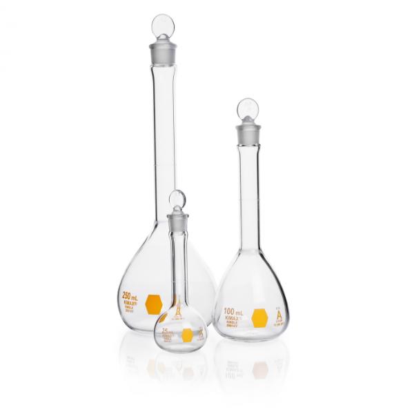 DWK Life Sciences Kimble Kimax Colorware Volumetric Flask, Class A ...