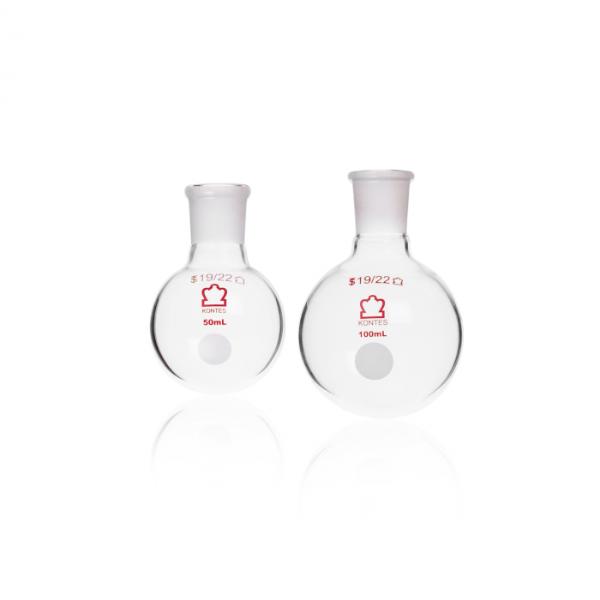 DWK Life Sciences 500 mL Kimble Kontes Single Neck Heavy Wall Round ...