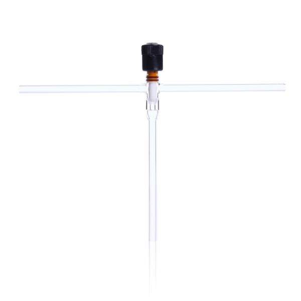 DWK Life Sciences Kimble HI-Vac T-Type Valve, with PTFE Plug, without ...
