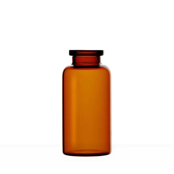 Qorpak 27.5 x 58mm 20ml Amber Borosilicate Serum Vial with 20mm ...