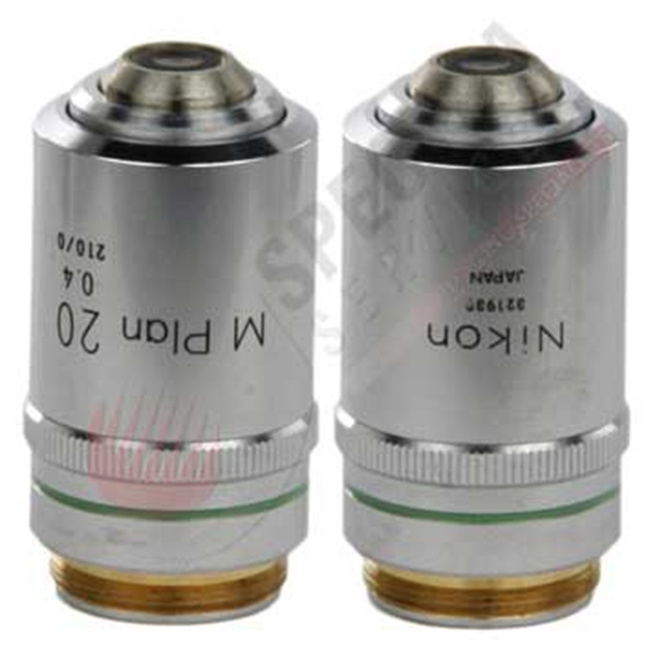 Nikon M Plan 20x Microscope Objective Lab Equipment | Spectra Services