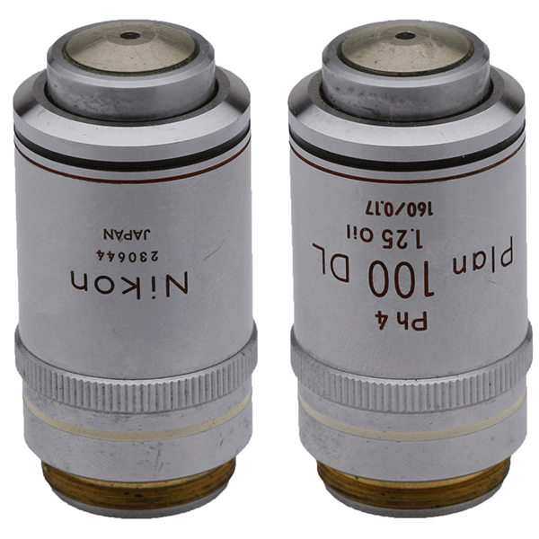 Nikon Plan 100x/1.25na Oil Ph4 DL Objective Lab Equipment | spectraservices.com