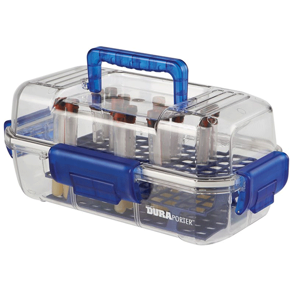 Heathrow DuraPorter Specimen Sample Transport Box, Clear/Blue 120052 ...