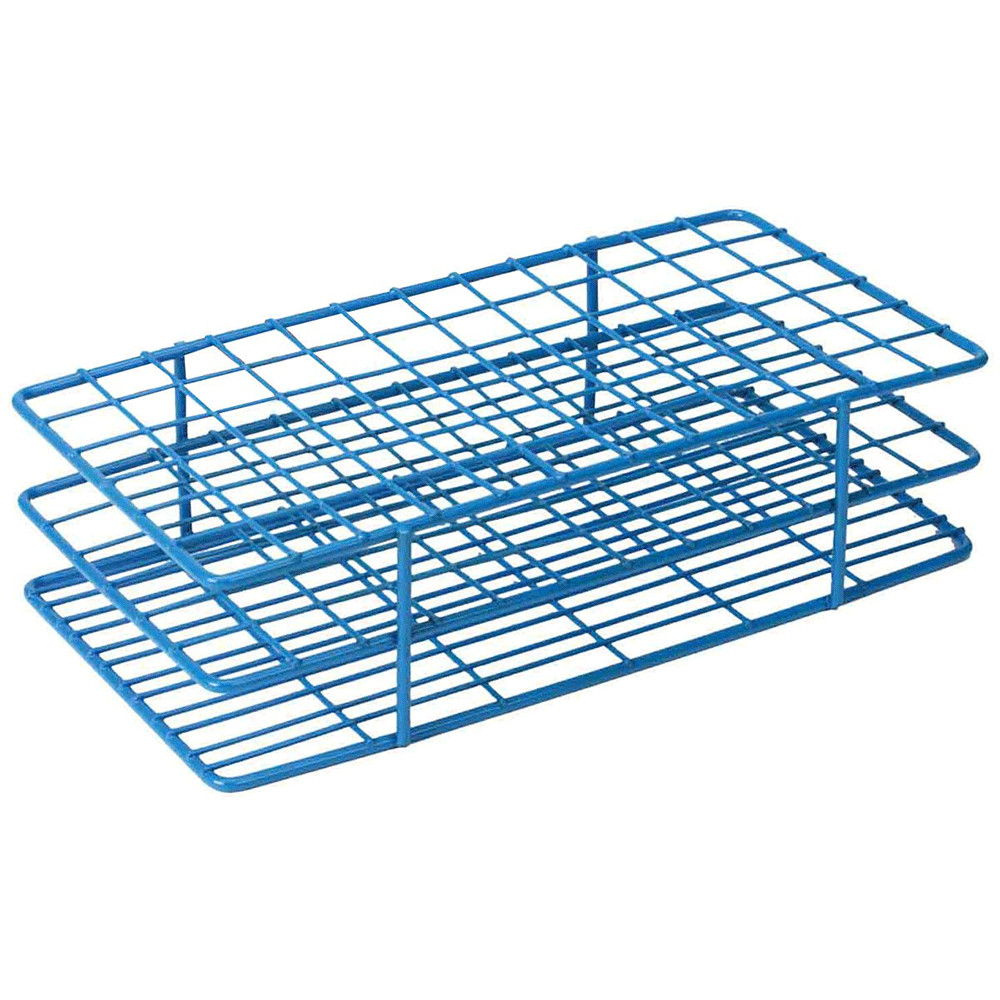Heathrow Coated Wire Tube Rack 10-13mm 6x12 Format, Blue 120089 Lab ...