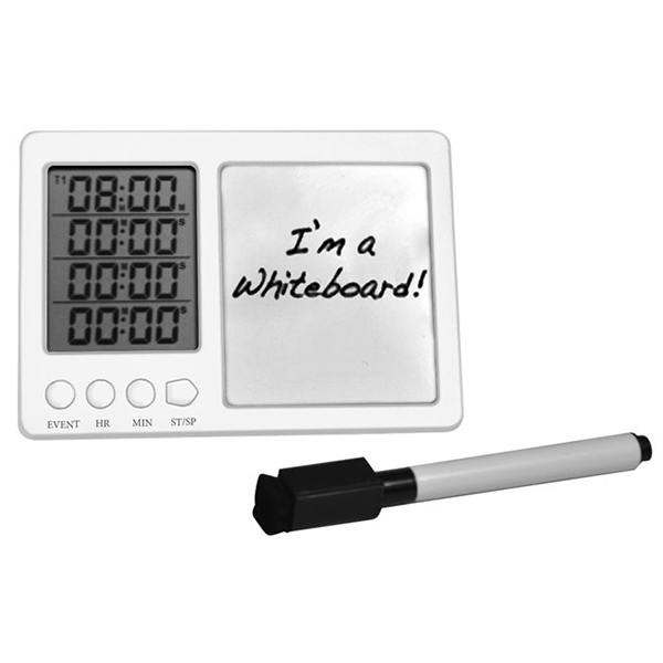 Heathrow Lab Alert Timer with Whiteboard and Pen, White 120365 Lab ...