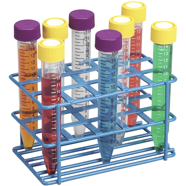 Heathrow Coated Wire Tube Rack 16-20mm 8x10 Format, Blue 120765