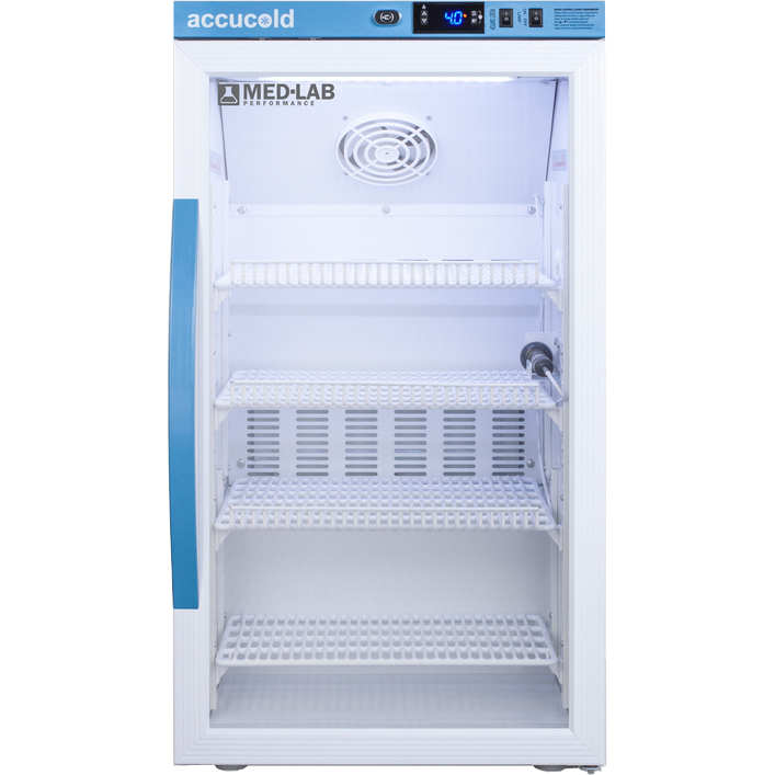 accucold Counter Height Laboratory Refrigerator, 3 Cu.Ft., Glass Door ...
