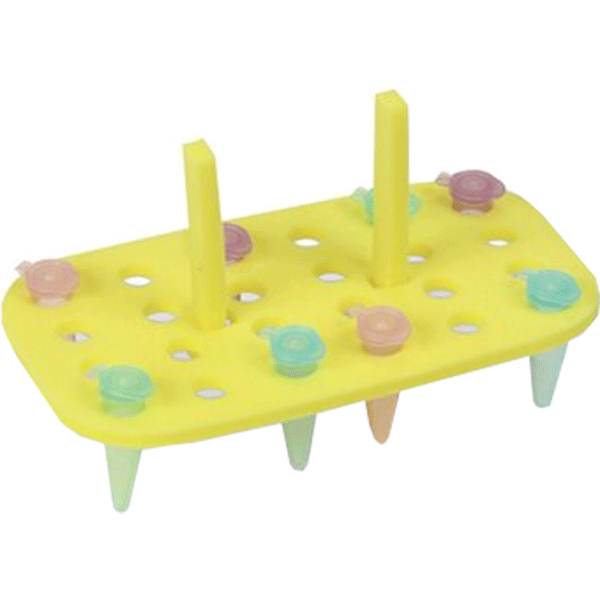 Heathrow Floating Tube Rack, 1.5-2.0mL Tubes, Yellow HS2165C Lab ...