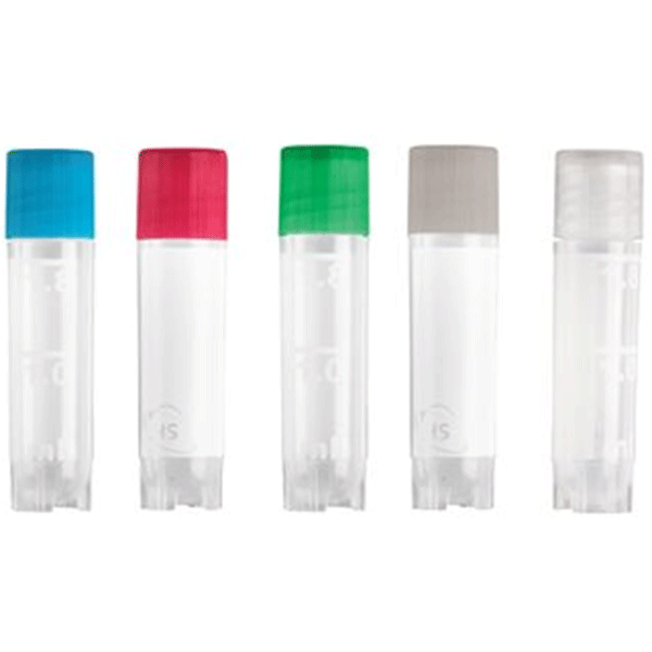 Heathrow Cryogenic Vial 2.0mL assorted Color Lids, Assorted HS23202A