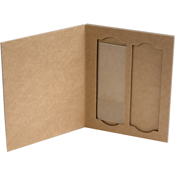 Heathrow 1-Place Cardboard Slide Holders, pk25, Cardboard HS9903