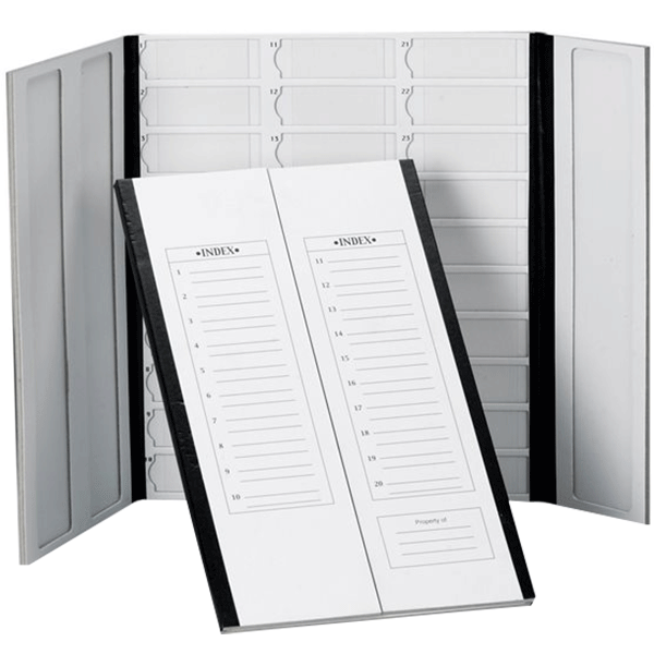 Heathrow 30-Place Cardboard Slide Tray, Black Trim HS9930
