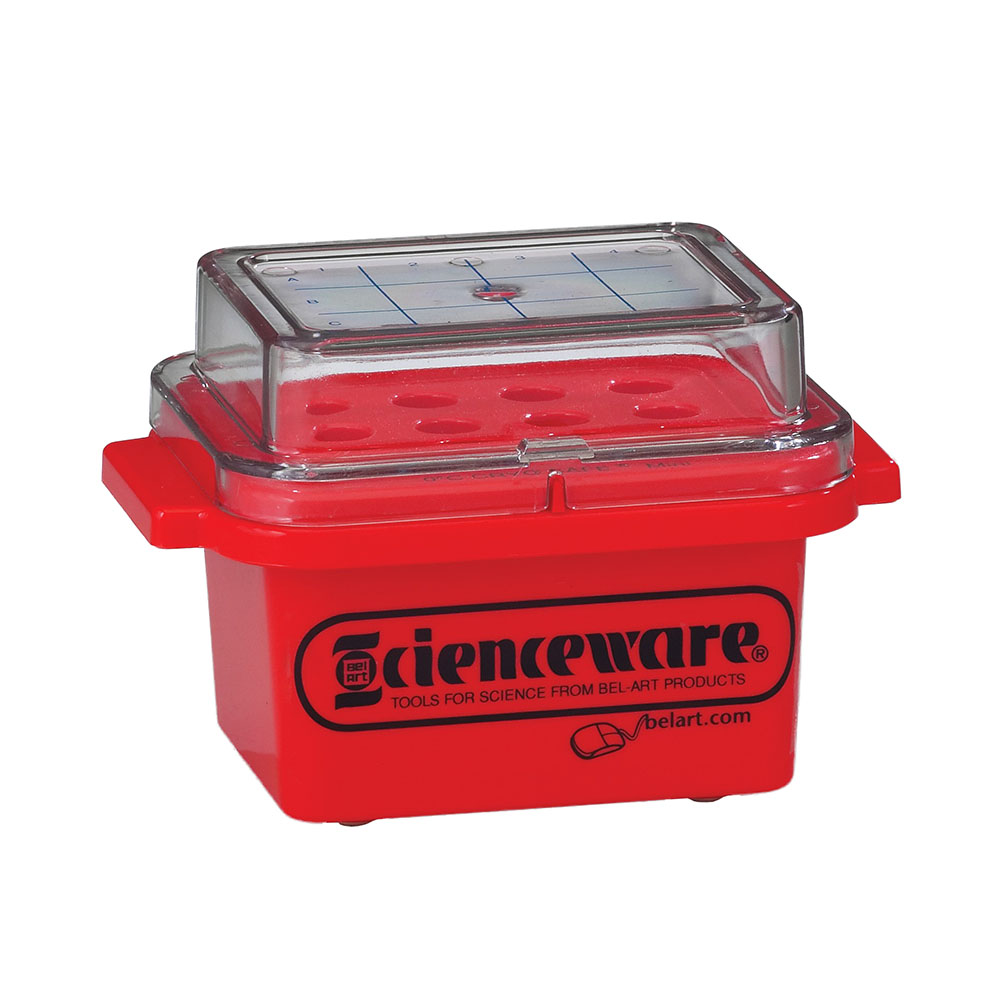 Bel-Art Cryo-Safe Mini Cooler For .5 or 1.5ML Tubes, 12 Places Lab ...