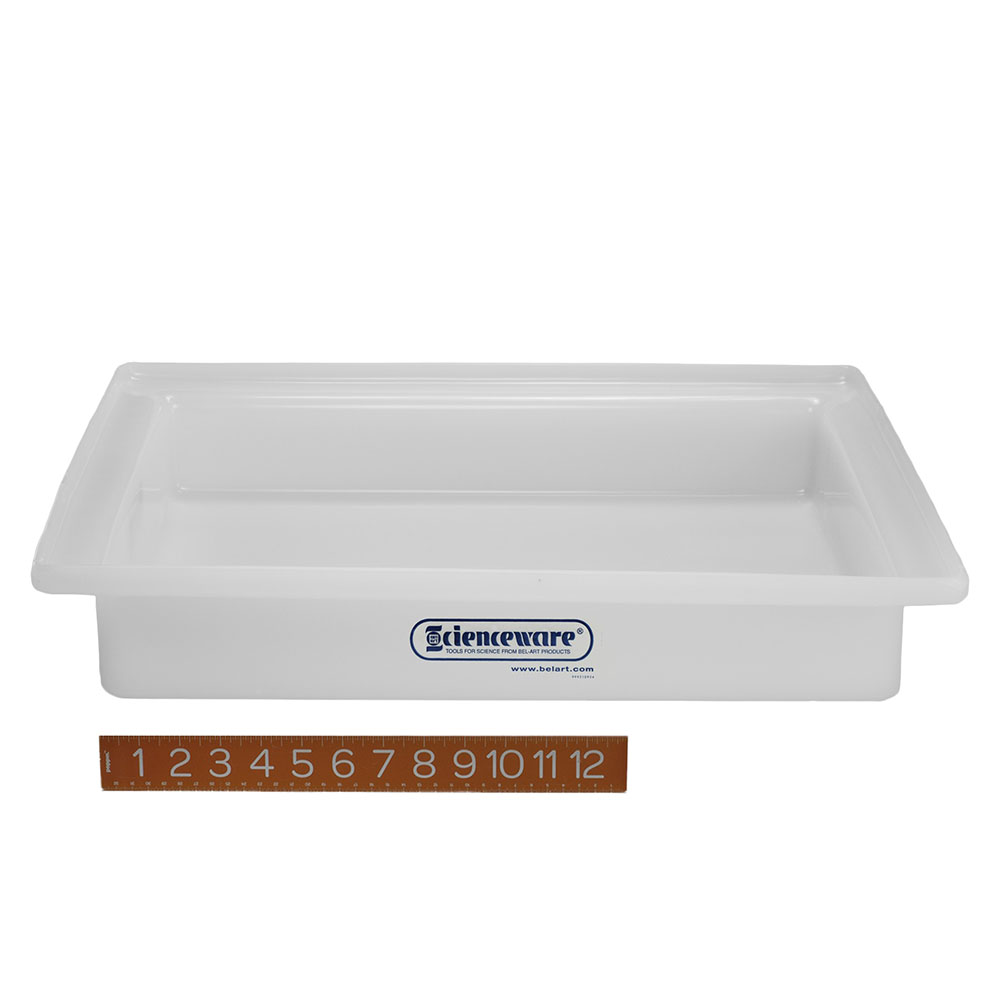 Bel-Art General Purpose Polyethylene Tray Without Faucet; 18 X 22 X 4 ...