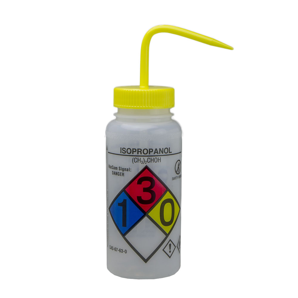 Bel-Art GHS Labeled Safety-Vented Isopropanol Wash Bottle 12416-0008 ...