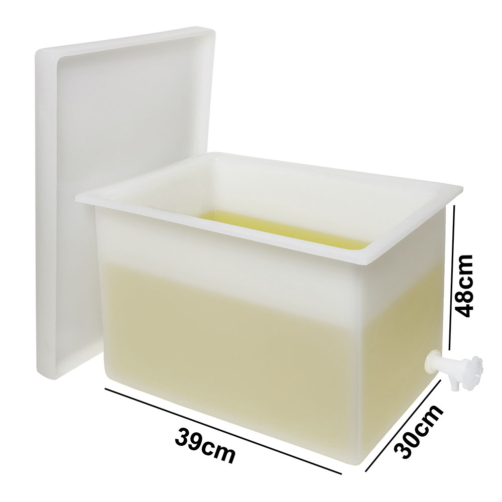 Bel-Art Heavy Duty Polyethylene Rectangular Tank With Top Flanges And ...