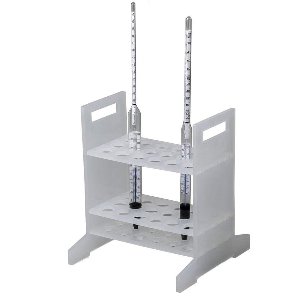 Bel-Art Hydrometer Rack;For Long Hydrometers, 18 Places