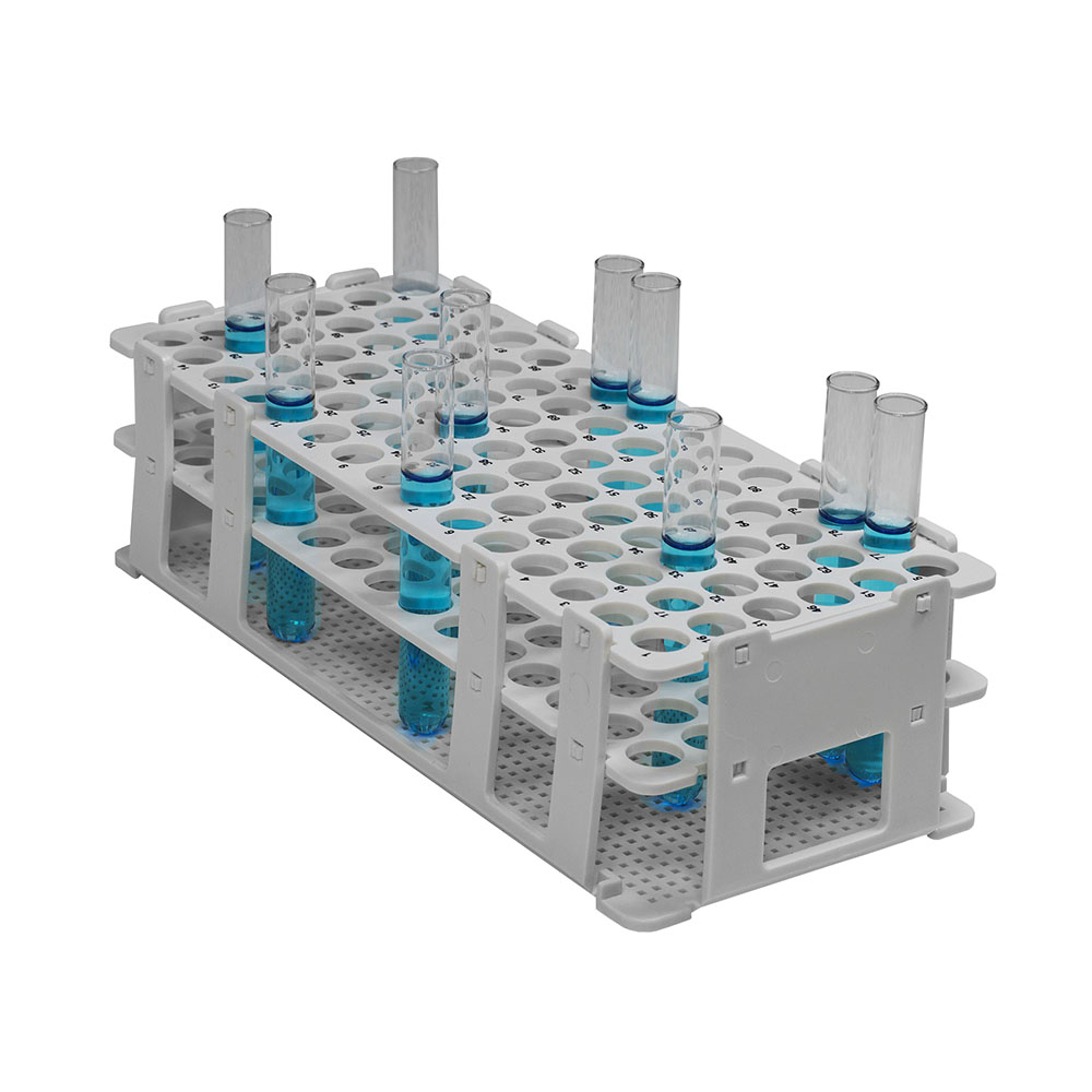 Bel-Art Indexed Test Tube Rack;For 10-13MM Tubes, Serpentine Numbering ...