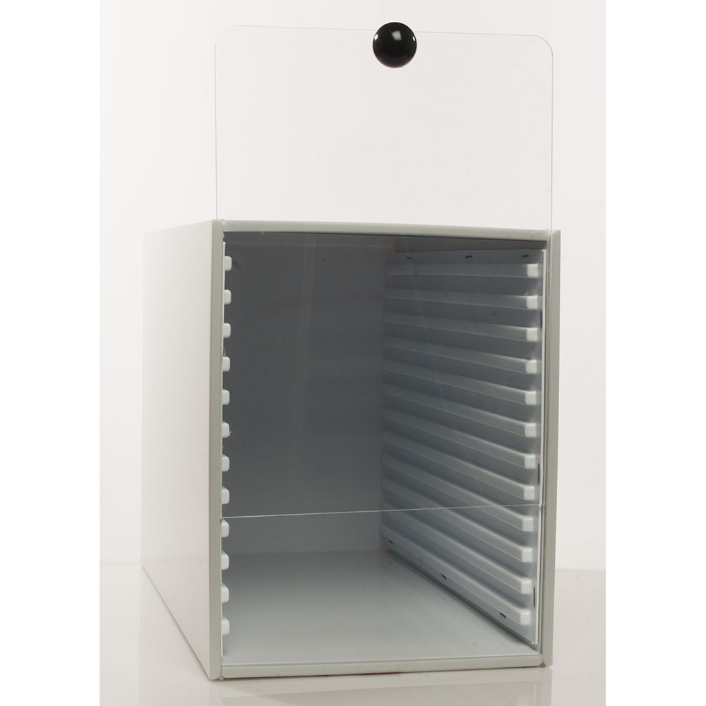 Bel-Art Microscope Slide Tray Cabinet; 12 Trays- 240 Slides Capacity ...