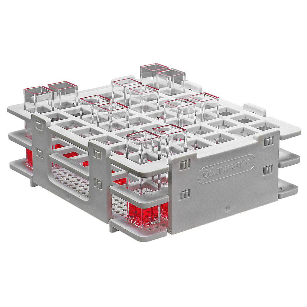 Bel-Art No-Wire Cuvette Rack; For 10MM Cuvettes Lab Equipment ...