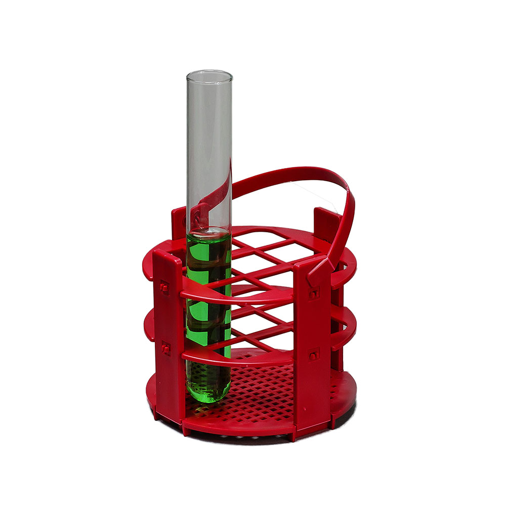 Bel-Art No-Wire Round Test Tube Rack;For 16-20MM Tubes, Red Lab ...