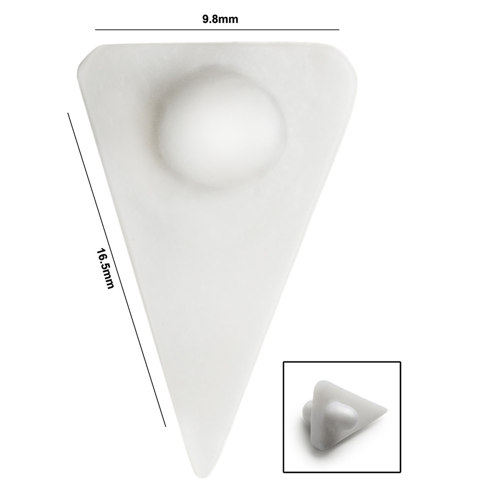 Bel-Art Spinvane Teflon Triangular Magnetic Stirring Bar; 10.4 X 16.5 X ...