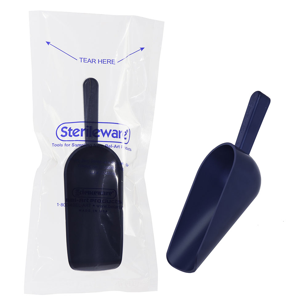 Bel-Art Metal Detectable Sterile Sampling Scoop; 250mL, Individually ...