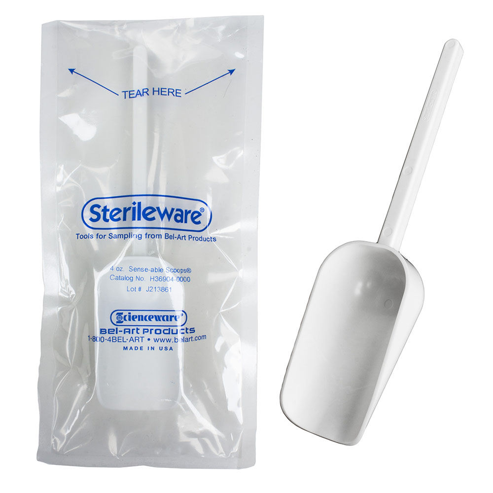Bel-Art Sterileware Sterile Sampling Scoop; 125mL, Individually Wrapped ...