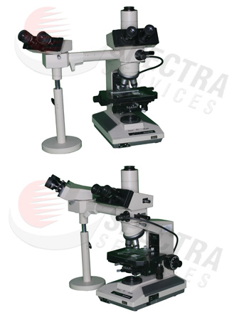 Olympus BHTU Trinoclar Microscope with Dual Viewing Setup