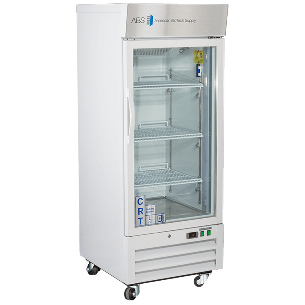 ABS 12 Cu. Ft. Upright Controlled Room Temperature Cabinet, Glass Door ...