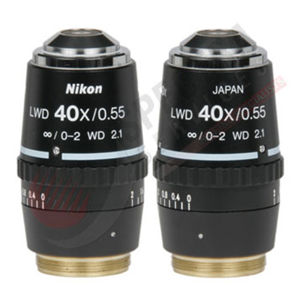 Nikon LWD 40X 0.55 Microscope Objective Lab Equipment | spectraservices.com