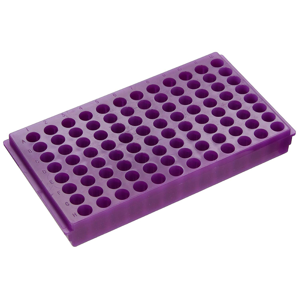 Bio Plas 96 Well Micro Tube Rack, Lavender (Pack of 5) Model # 0097 Lab ...