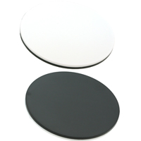 Olympus Black/White Stage Plate 100mm Diameter, 6mm Thick Model # S-07572